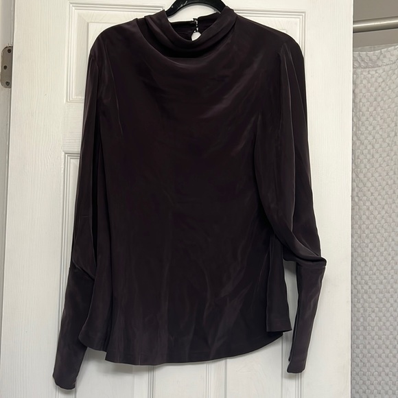 Acler | Tops | Acler Chocolate Brown Silk Blouse | Poshmark